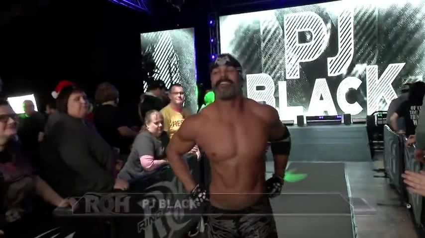 ROH #384 - PJ Black makes his entrance - TrillerTV