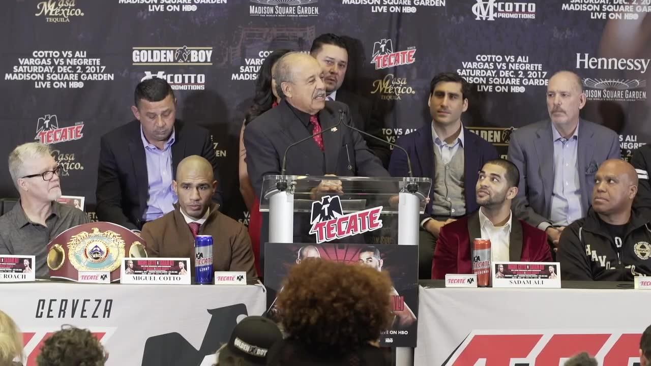 Miguel COTTO vs. Sadam ALI Caguas: Press Conference - Official Free ...