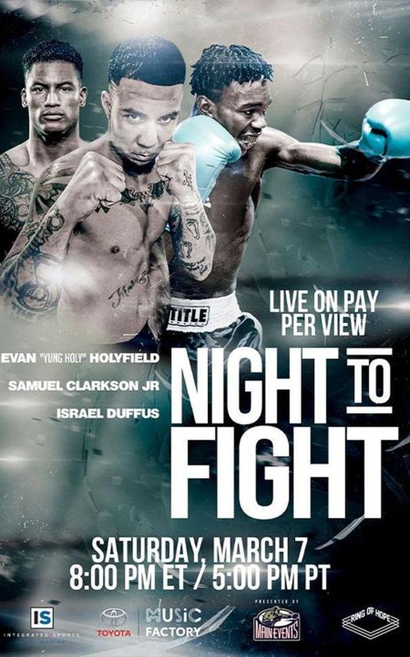 Night to Fight: Samuel Clarkson vs Israel Duffus - Official PPV Replay ...