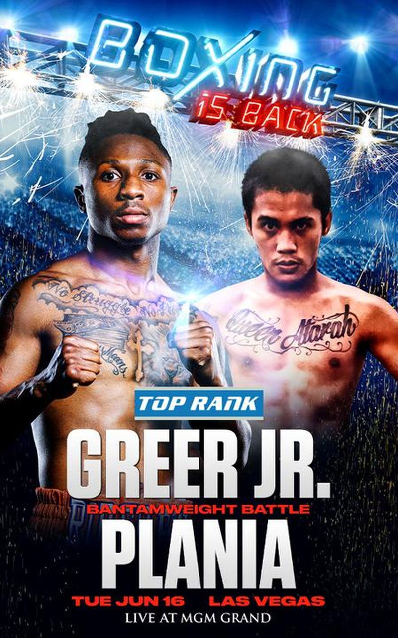 Top Rank: Joshua Greer Jr. vs Mike Plania - Official PPV Replay ...