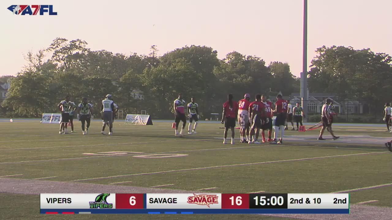 A7FL Football: Baltimore Vipers vs New Jersey Savage - Official Free ...