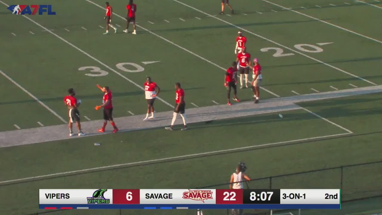 A7FL Football: Baltimore Vipers vs New Jersey Savage - Official Free ...