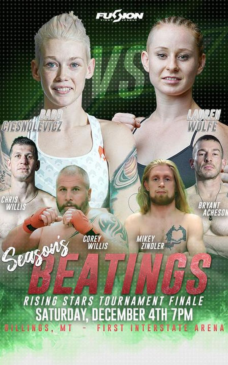 Fusion Fight League: Season's Beatings 2021 - Billings - Official ...