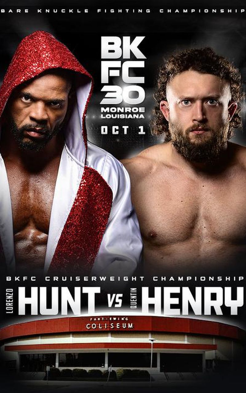 BKFC 30 Monroe: Lorenzo Hunt vs Quentin Henry - Official Replay ...