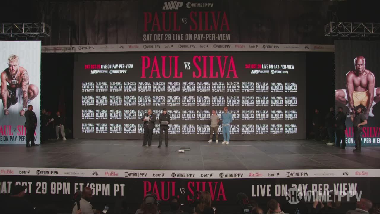 Jake Paul vs Anderson Silva: Weigh In - Official Free Replay - TrillerTV - Powered by FITE