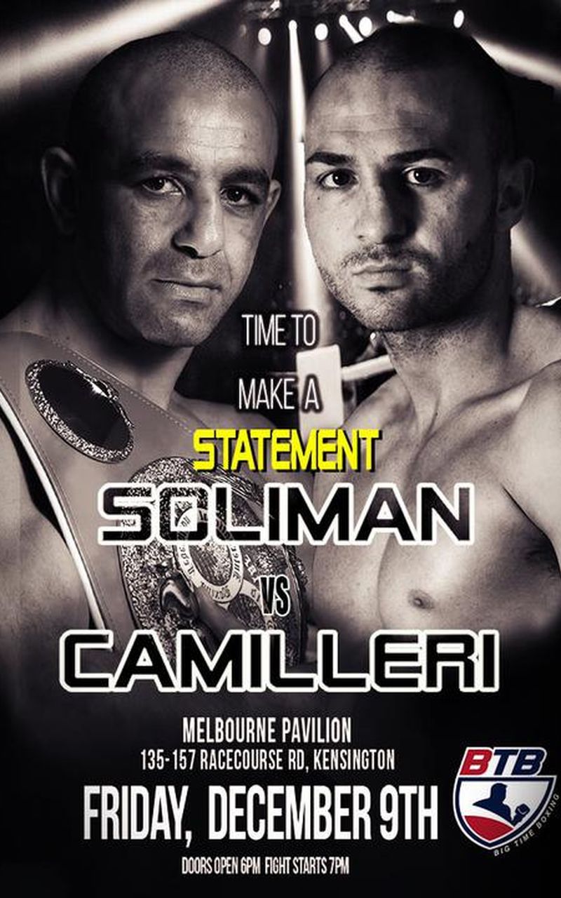 Big Time Boxing: Sam Soliman vs Joel Calmilleri - Official Replay ...