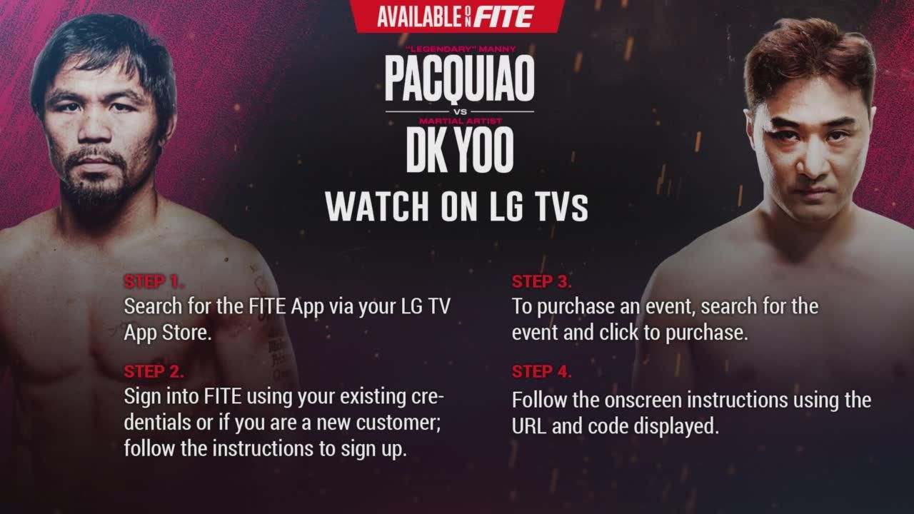How To Watch Manny Pacquiao vs DK Yoo - TrillerTV - Powered by FITE How To Watch Manny Pacquiao vs DK Yoo - TrillerTV - Powered by FITE