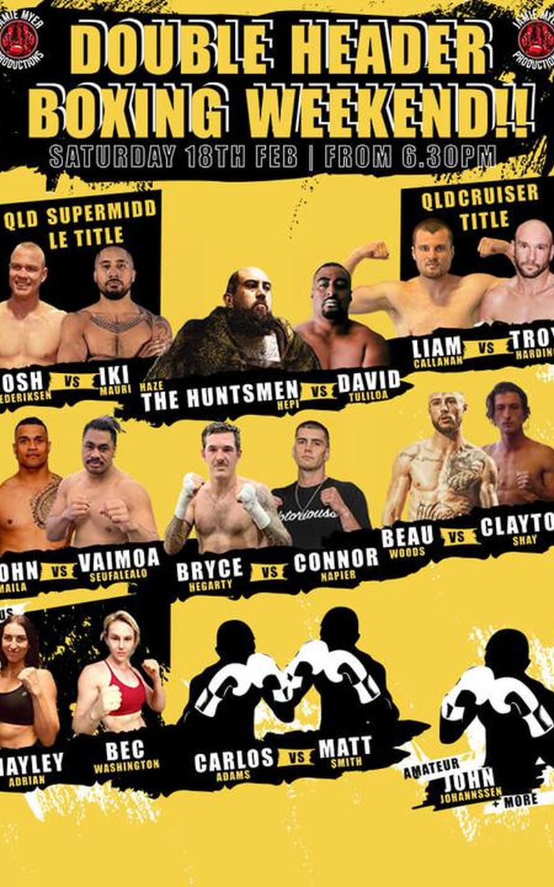 Double Header Boxing Weekend, February 18th - Official Replay ...