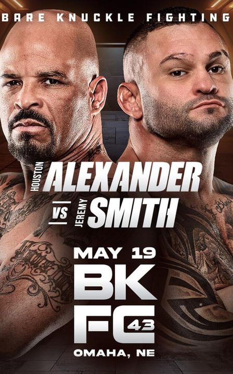BKFC 43 Omaha: Houston Alexander vs Jeremy Smith - Official Replay ...