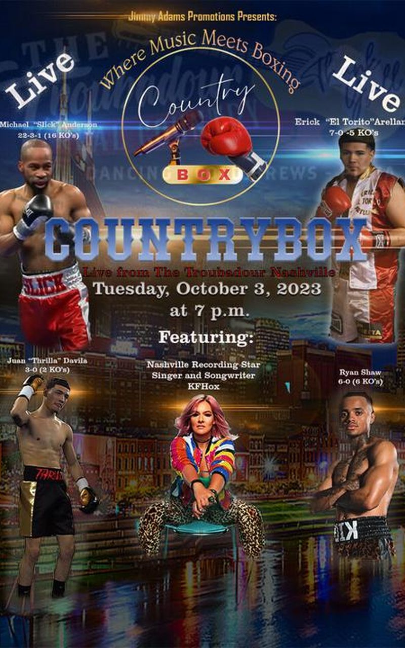 Country Box: Where Music Meets Boxing, October 3rd - Official Free ...