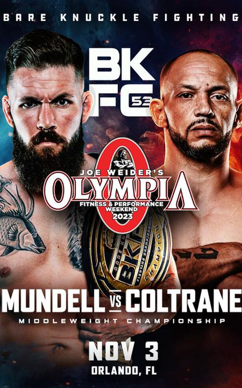 BKFC 53 Orlando: David Mundell vs Doug Coltrane - Official Replay ...