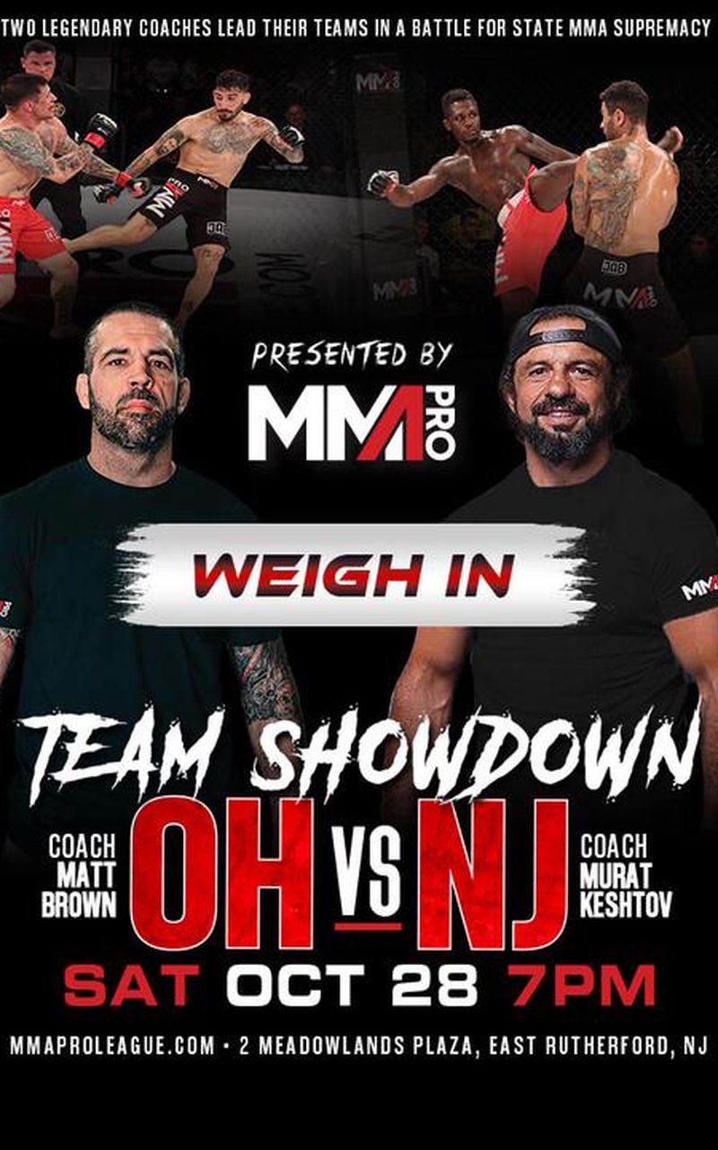 MMA Pro League: Team Showdown OH vs NJ - Weigh In - Official Free ...