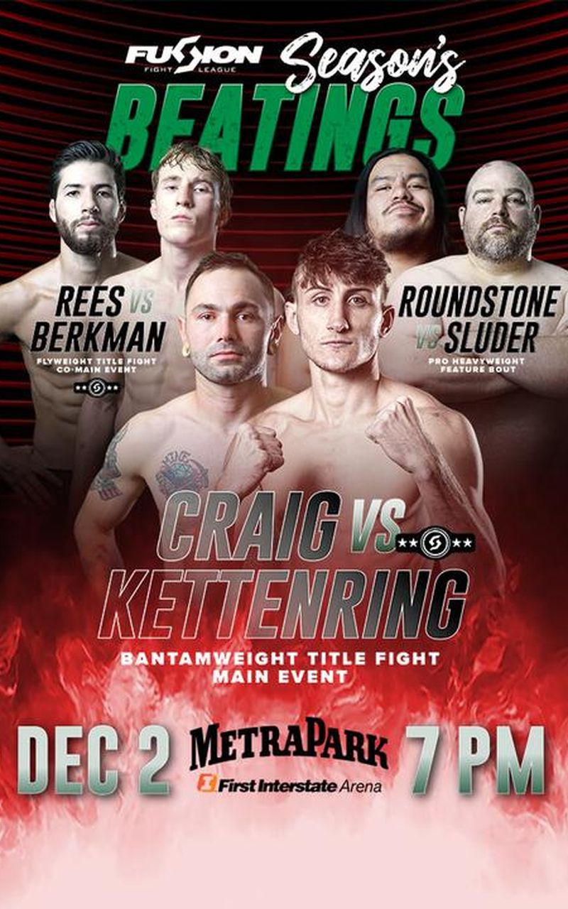 Fusion Fight League: Season's Beatings 2023 - Craig vs Kettening ...