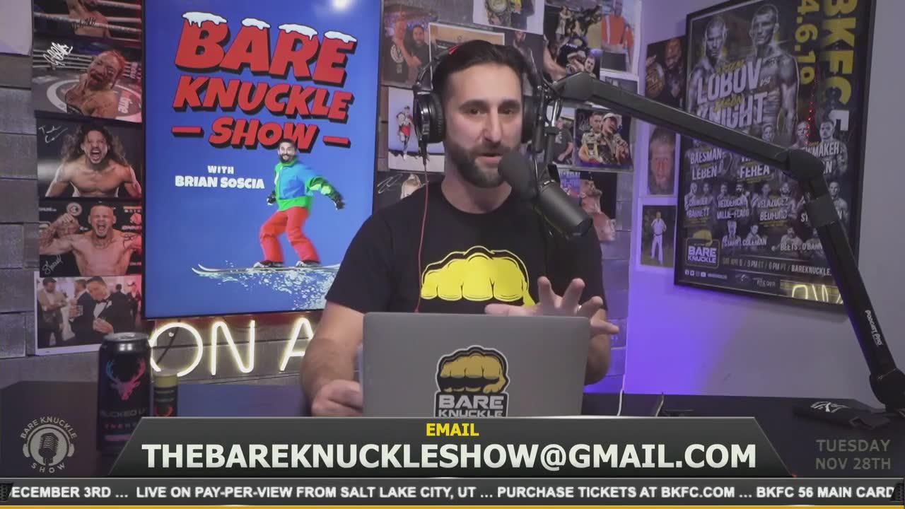 The Bare Knuckle Show with Brian Soscia: Season 2, Episode 28 - Official Free Replay - TrillerTV ...