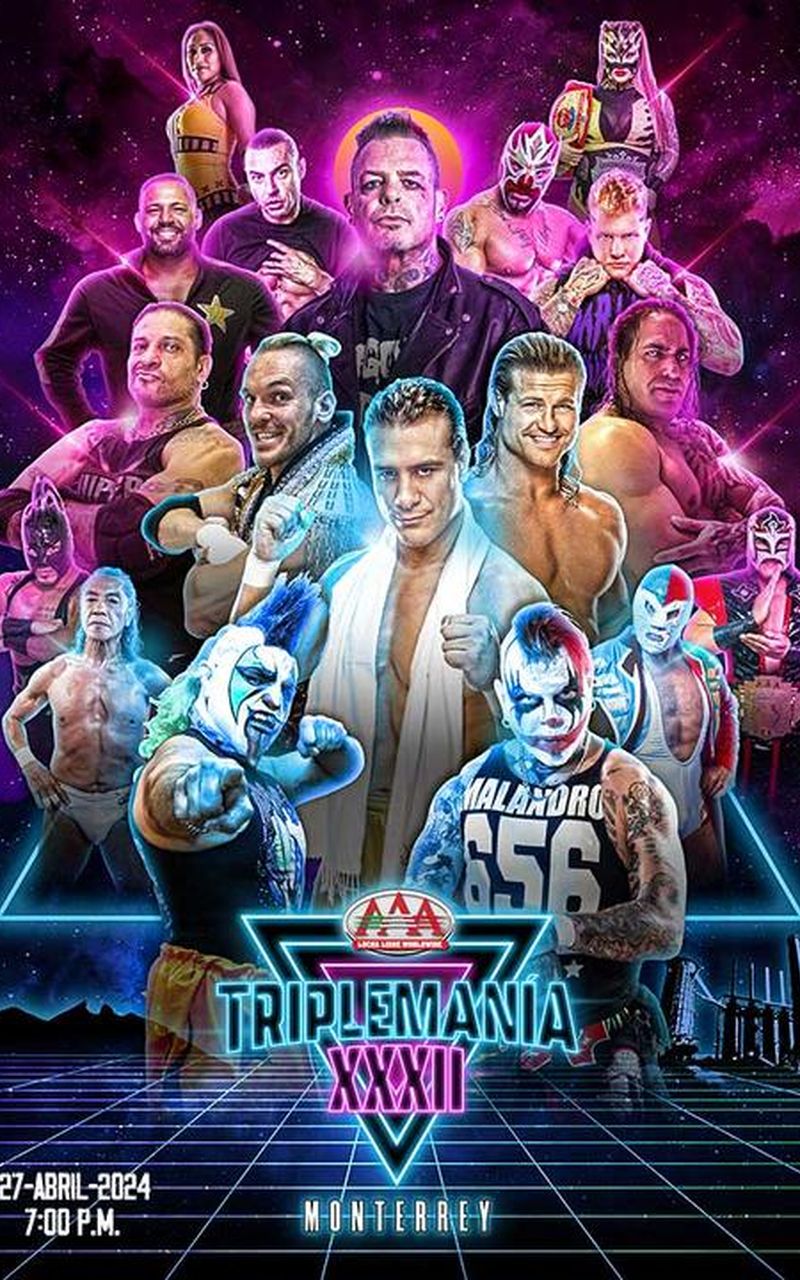 AAA - Triplemania XXXII Monterrey - 27.04.2024 - Estadio Mobil Super - Japan, US-Indy ...