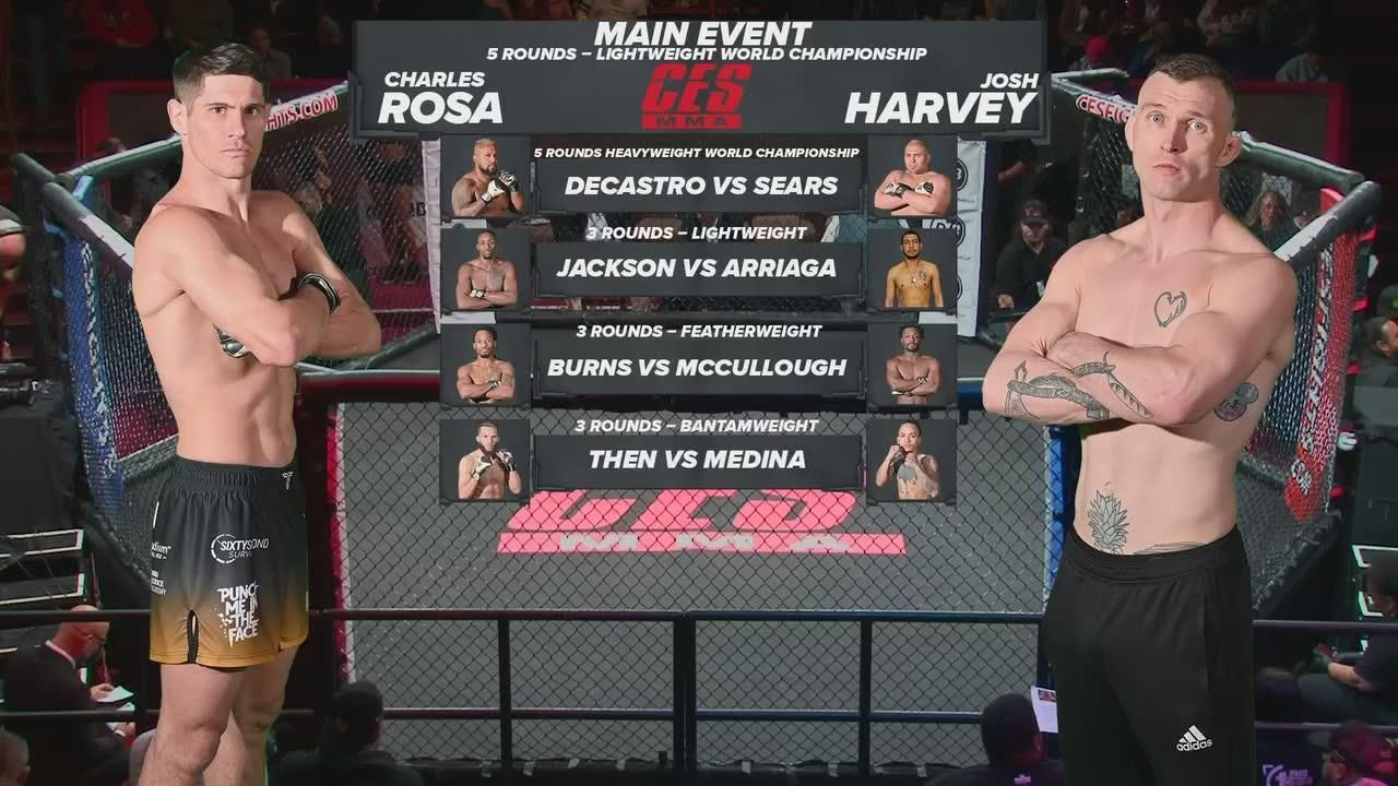 CES MMA 77: Charles Rosa vs Josh Harvey - Official Replay - TrillerTV ...