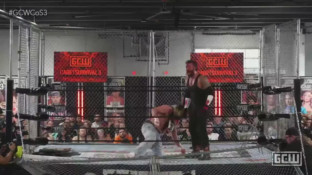GCW: Cage of Survival 3 - Official Replay - TrillerTV - Powered by FITE