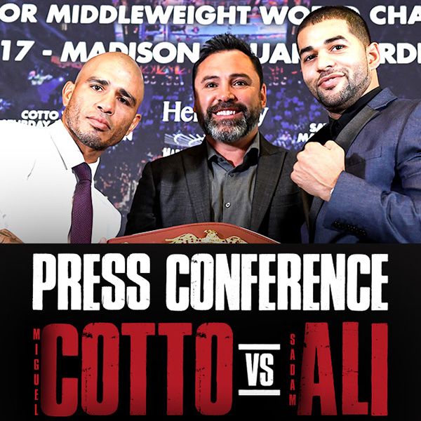 Miguel COTTO vs. Sadam ALI Caguas: Press Conference - Official Free ...