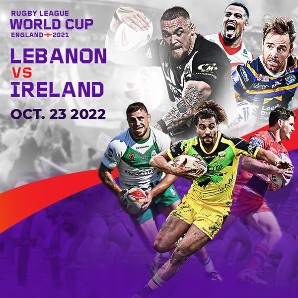 Men's Rugby League World Cup: Lebanon vs Ireland - Official PPV Replay ...