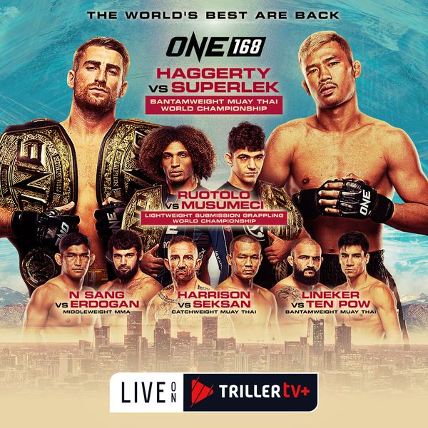 ONE 168: Haggerty vs Superlek - Official Replay - TrillerTV