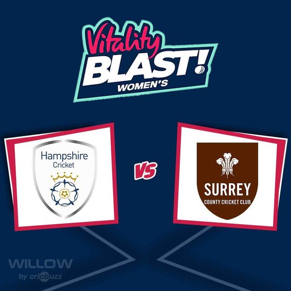 Vitality WT20 Blast 2025: Hampshire Hawks vs Surrey - Free Replay ...