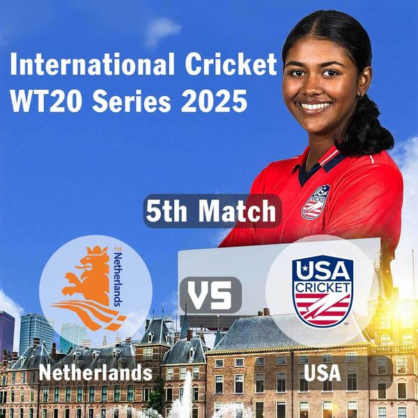 International Cricket WT20 Series 2025: Netherlands vs USA 5th Match ...