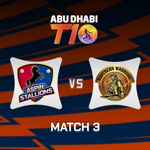 Abu Dhabi T10 2025: Aspin Stallions vs Northern Warriors - Official ...