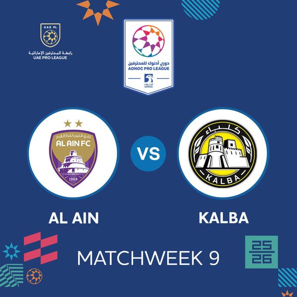 UAE Pro League 2025/26: Al Ain vs Kalba - Official Replay - TrillerTV