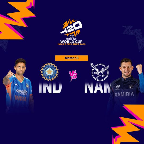 ICC Men's Т20 World Cup 2026, Match 18: India vs Namibia - Official ...
