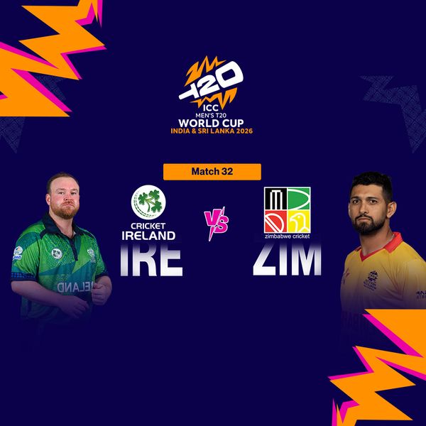 ICC Men's Т20 World Cup 2026, Match 32: Ireland vs Zimbabwe - Official ...