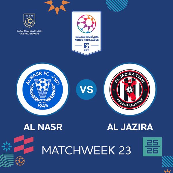 UAE Pro League 2025/26: Al Nasr vs Al Jazira - Official Replay - TrillerTV