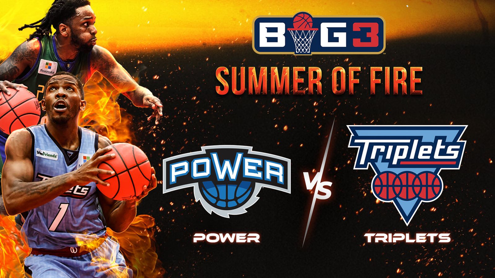 BIG3 Week 8: Power vs Triplets - Official Replay - TrillerTV