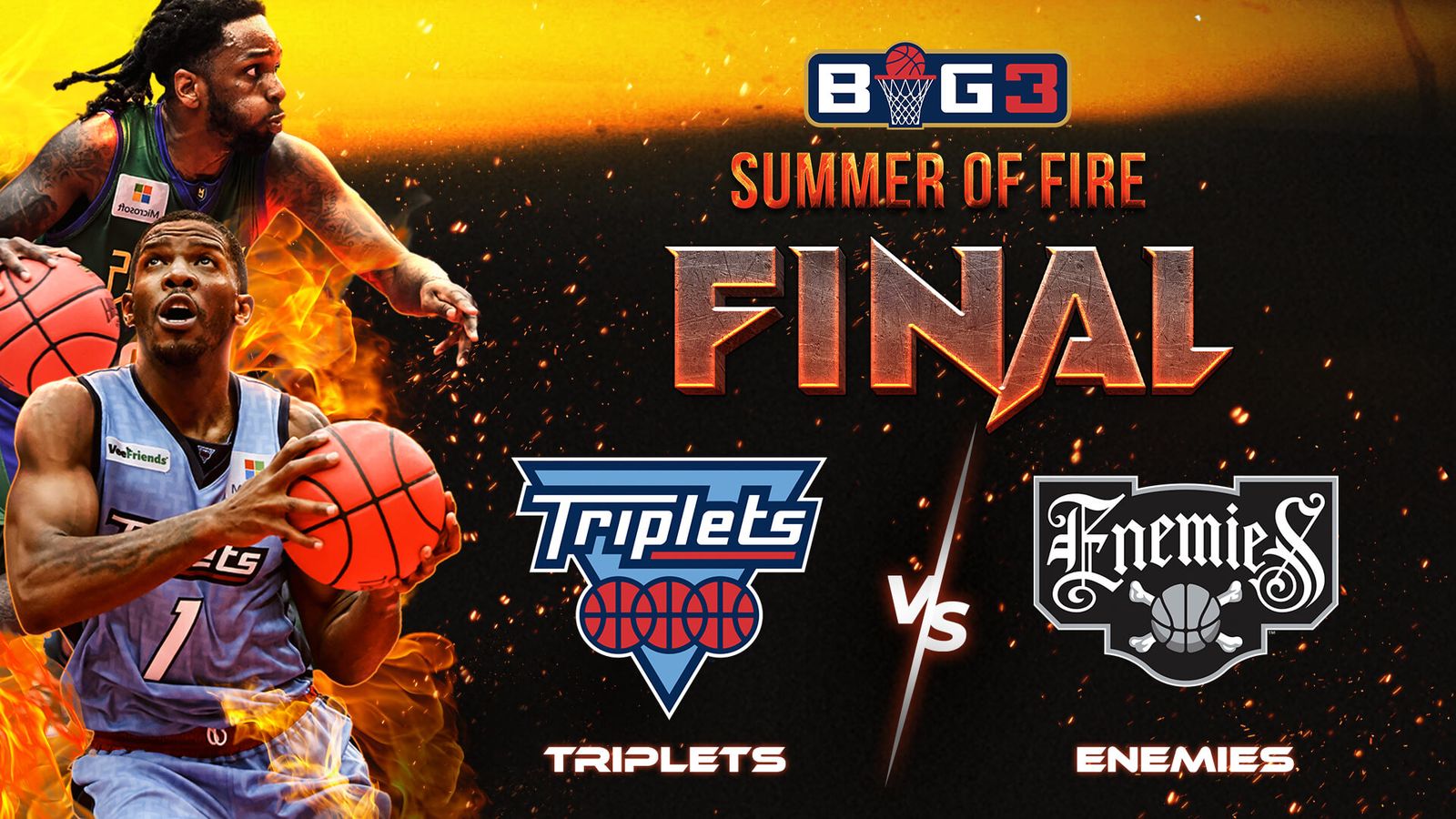 BIG3 Final: Triplets vs Enemies - Official Replay - TrillerTV