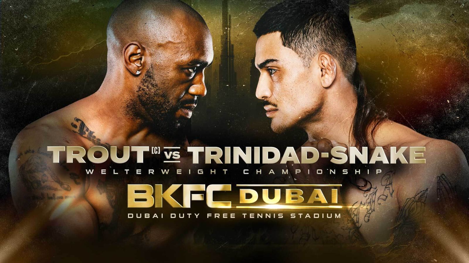 BKFC 71 Dubai: Austin Trout vs Carlos Trinidad-Snake - Official Replay ...
