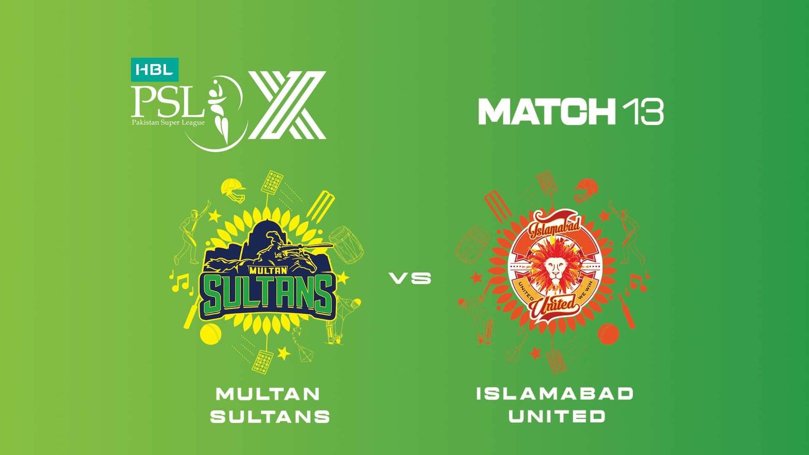 HBL Pakistan Super League 2025: Multan Sultans vs Islamabad United ...